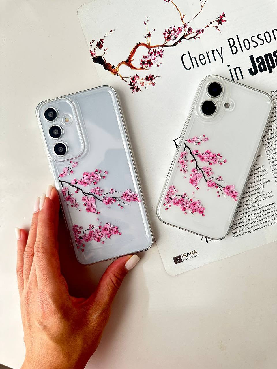 Semi Transparent Flowers Printed Covers